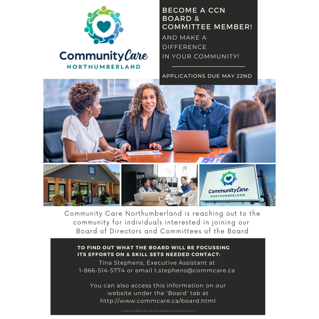 CCN Seeking Board of Directors and Committee Members - Community Care ...