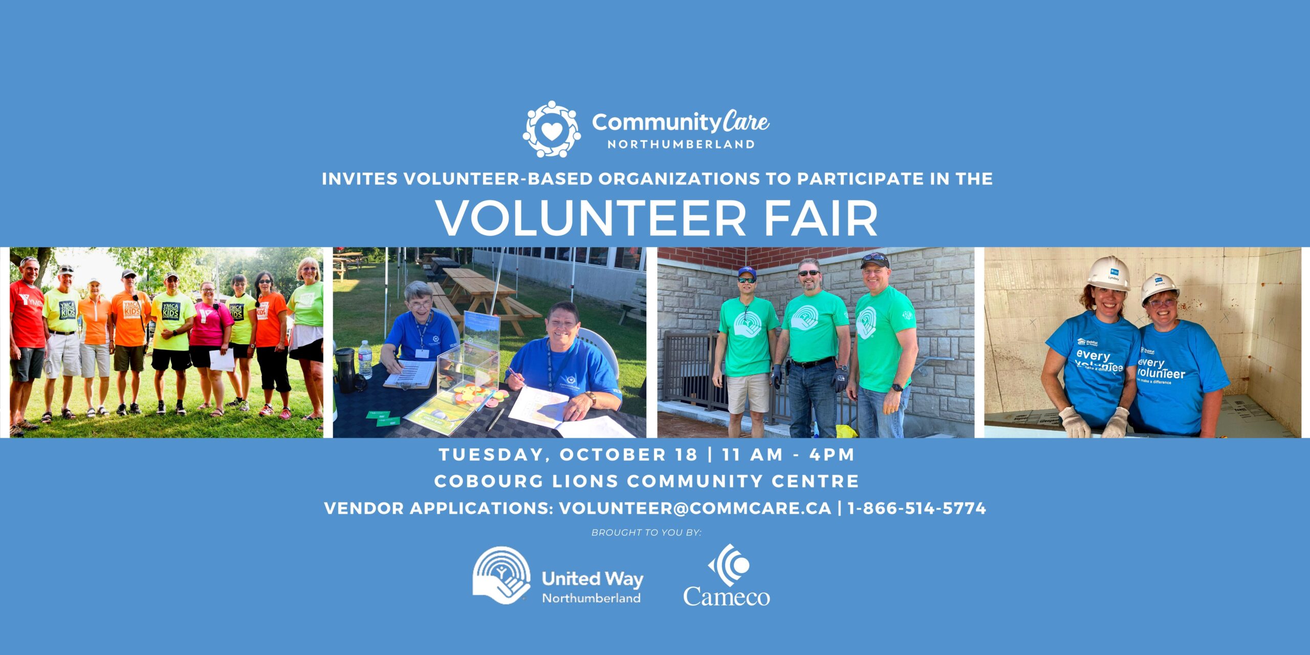 Volunteer Fair at the Cobourg Lions Community Centre October 18th ...